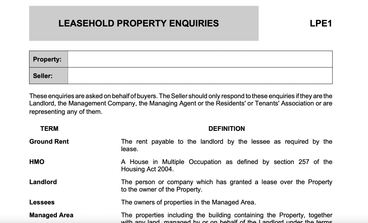What Is An LPE1 Form & How Much Do They Cost? - Sleek-chic Interiors