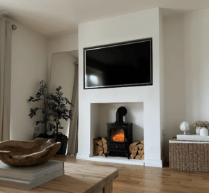 19 of The Best Log Burner TV Wall Ideas