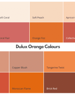 Dulux Orange Paint Colours: Orange Colour Chart