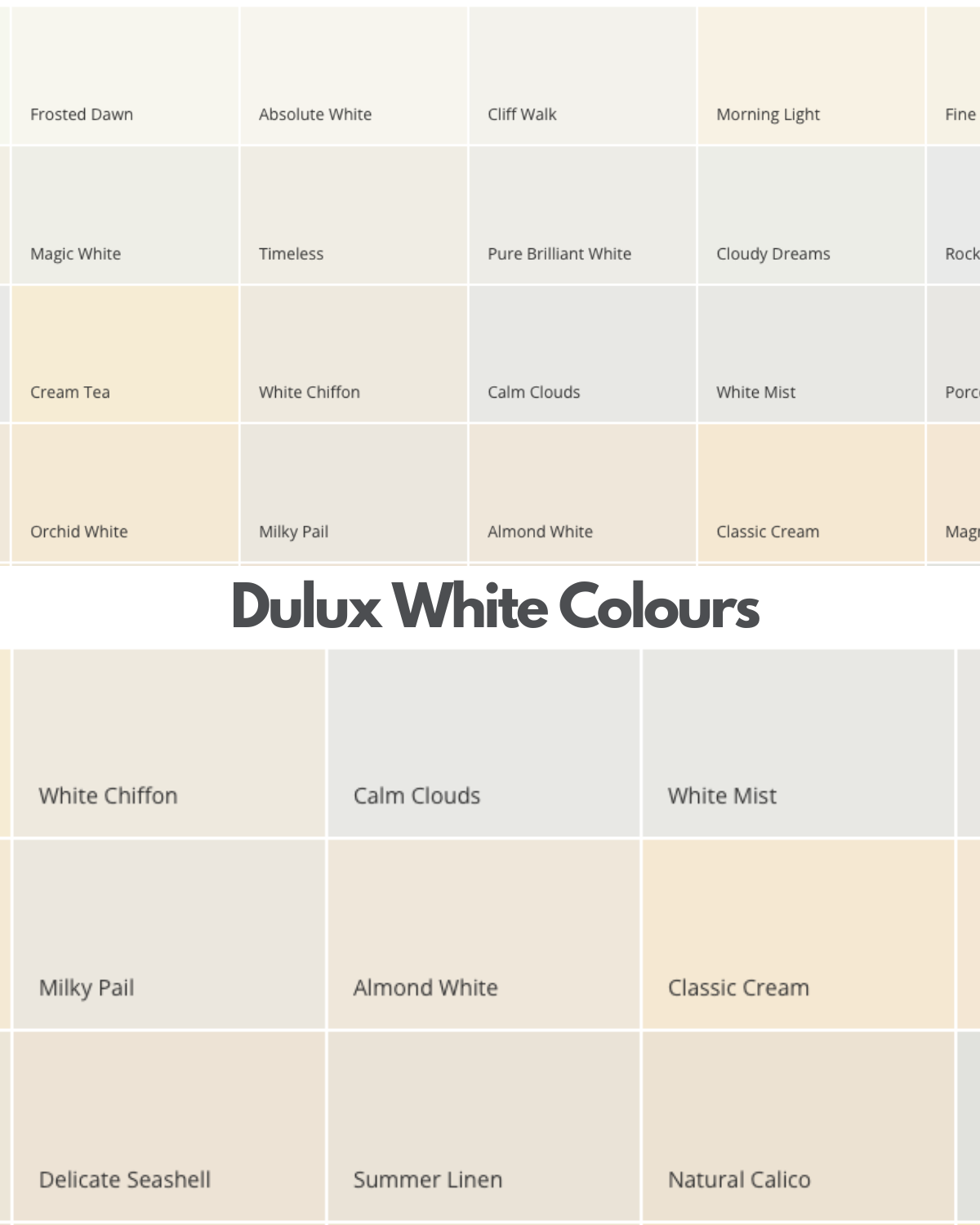 Dulux Paints Shades