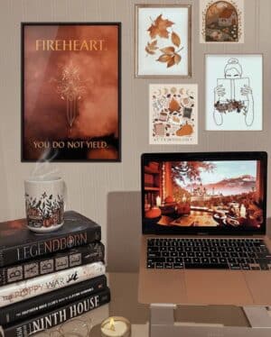 15 Cozy & Cute Fall Desk Decorating Ideas - Sleek-chic Interiors