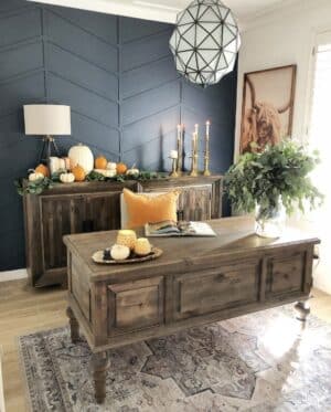 15 Cozy & Cute Fall Desk Decorating Ideas - Sleek-chic Interiors