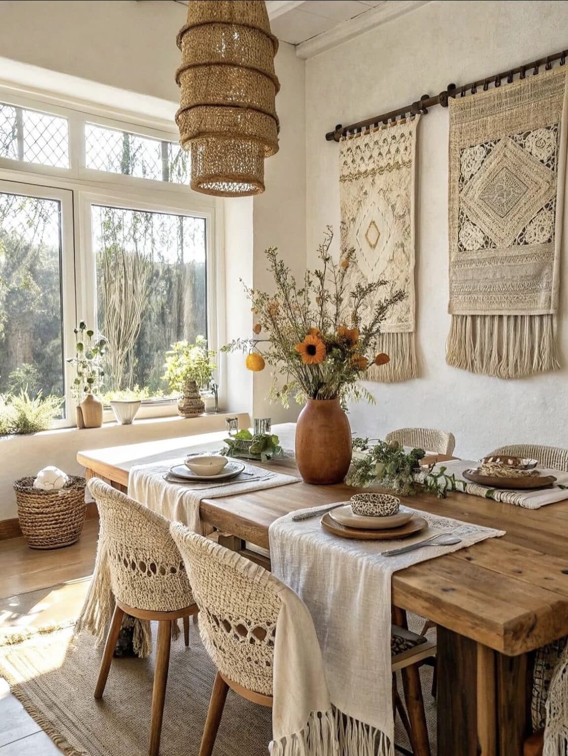 20+ Feel Good Earthy Dining Room Ideas To Inspire You - Sleek-chic ...