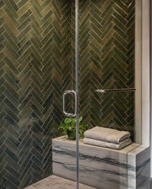 25 Green Shower Tile Ideas That Bring The Outdoors In - Sleek-chic ...