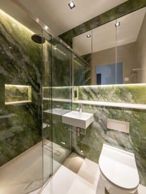 25 Green Shower Tile Ideas That Bring The Outdoors In - Sleek-chic ...